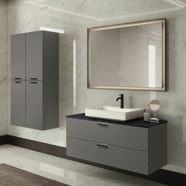 Lame 04 1200 Vanity Unit with Countertop Basin - Versatile