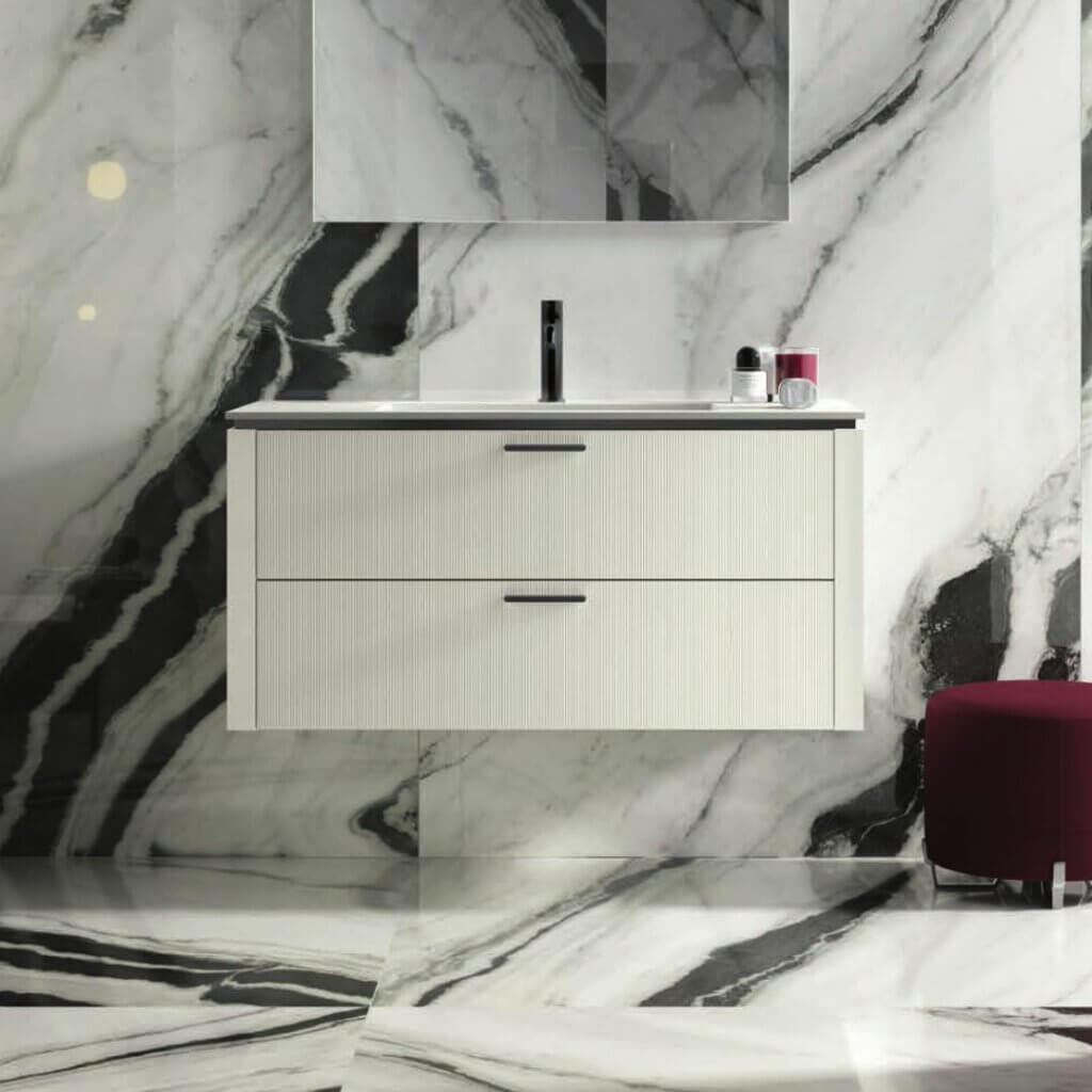 Lame 08 - 1100 Vanity and integrated basin - Versatile